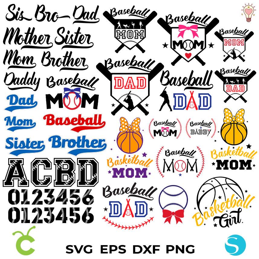 Sport Svg Bundle, Baseball Svg, Sport Png, Mom Shirt Svg, Baseball ...