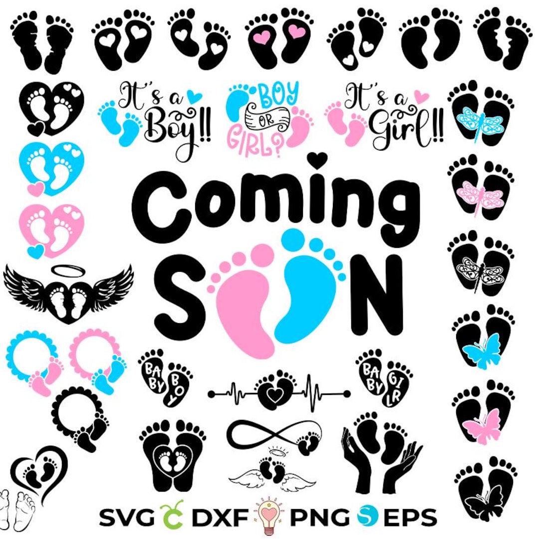 Baby Feet Svg Bundle, Baby Feet Png, Baby Nursery Svg, Baby Shirt Diy ...