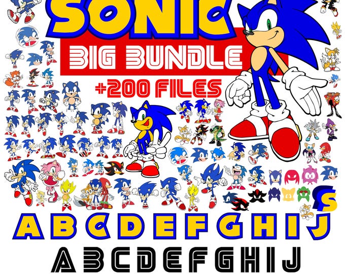 Sonic Svg, Birthday Numbers Png Print, Sonic PNG Number SVG Clipart ...