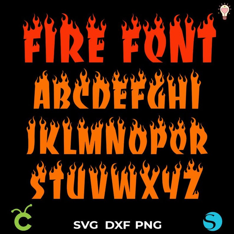 Fire Letters Svg, Flame Svg Letters Cricut Font Svg Flame Numbers Fire ...