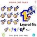 Sonic Svg, Birthday Numbers Png Print Sonic PNG Numbers SVG Layered ...