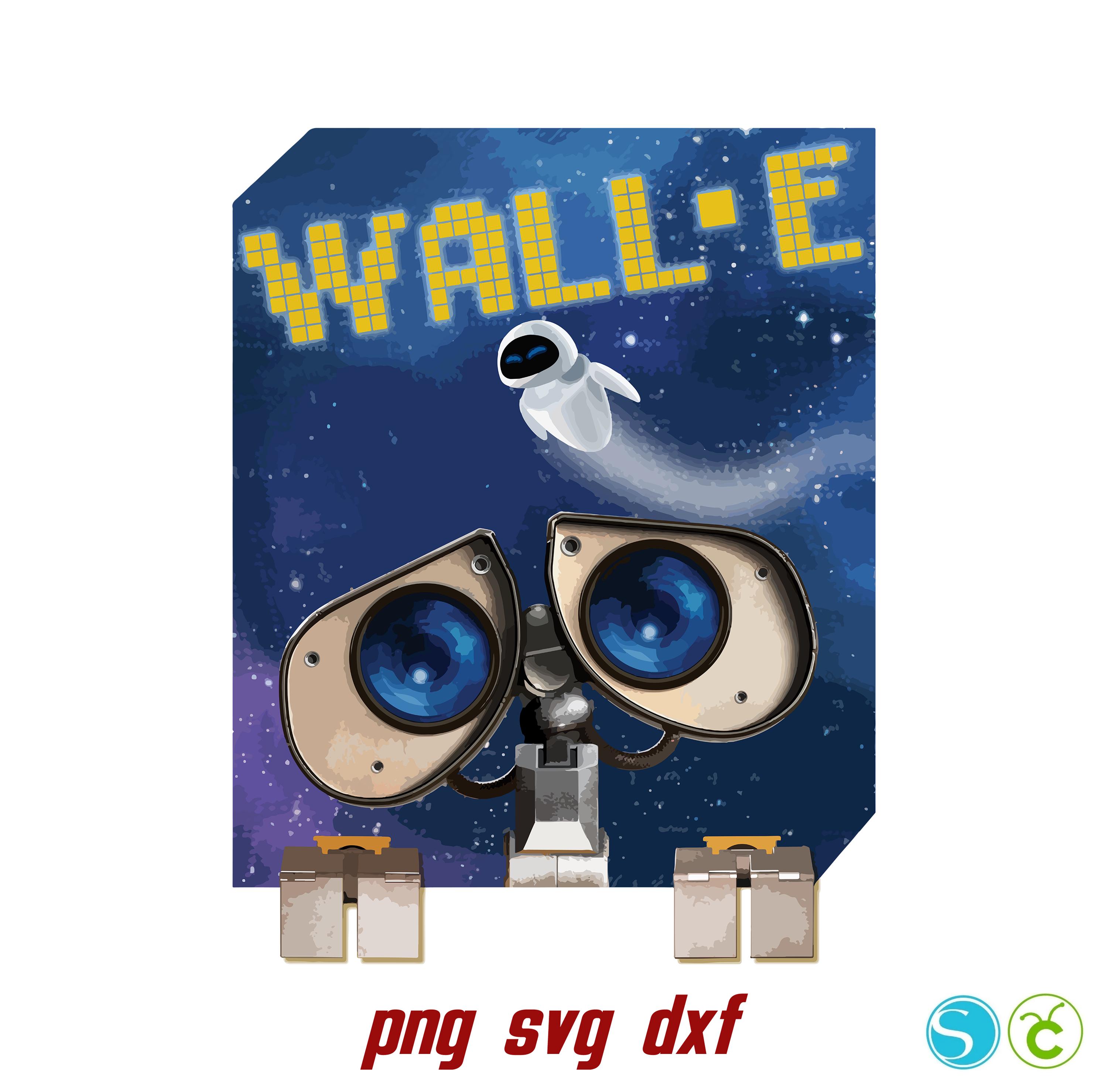 Wall-e Art svg, Wall-e Png, Wall-e svg, Wall-e Shirt diy svg, Wall-e ...