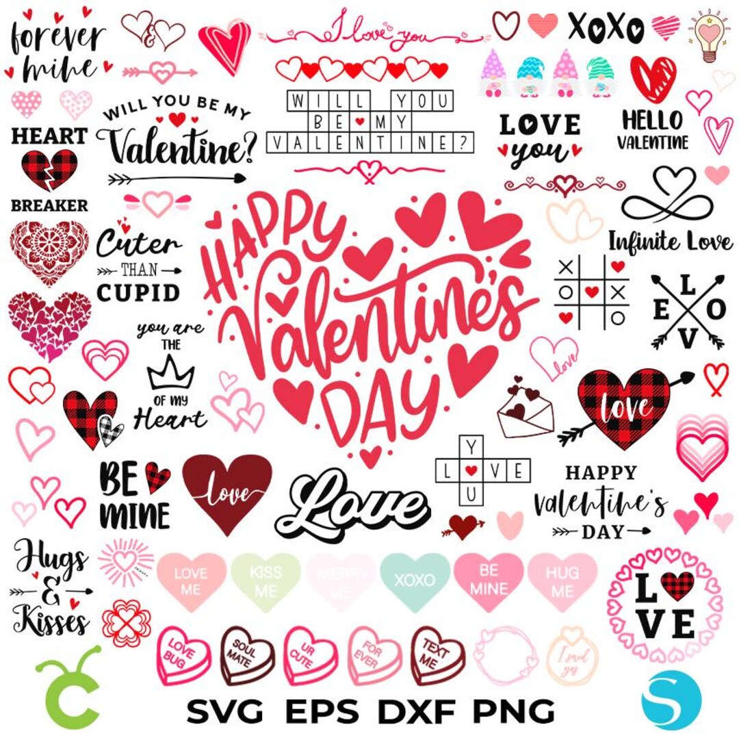 Love Svg Bundle, Valentine’s Day Svg, Love Png, Valentines Day Png ...