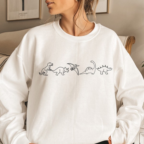 Dinosaur Sweatshirt - Etsy