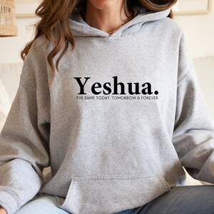 Yeshua Christian Hoodie Christian Hoodie Faith Hoodie - Etsy