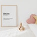 Dream Word Definition Print - Winnie the Pooh Inspirational Quote Art ...