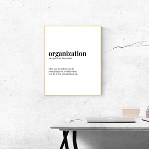 Organization Word Definition Print Winnie the Pooh - Etsy