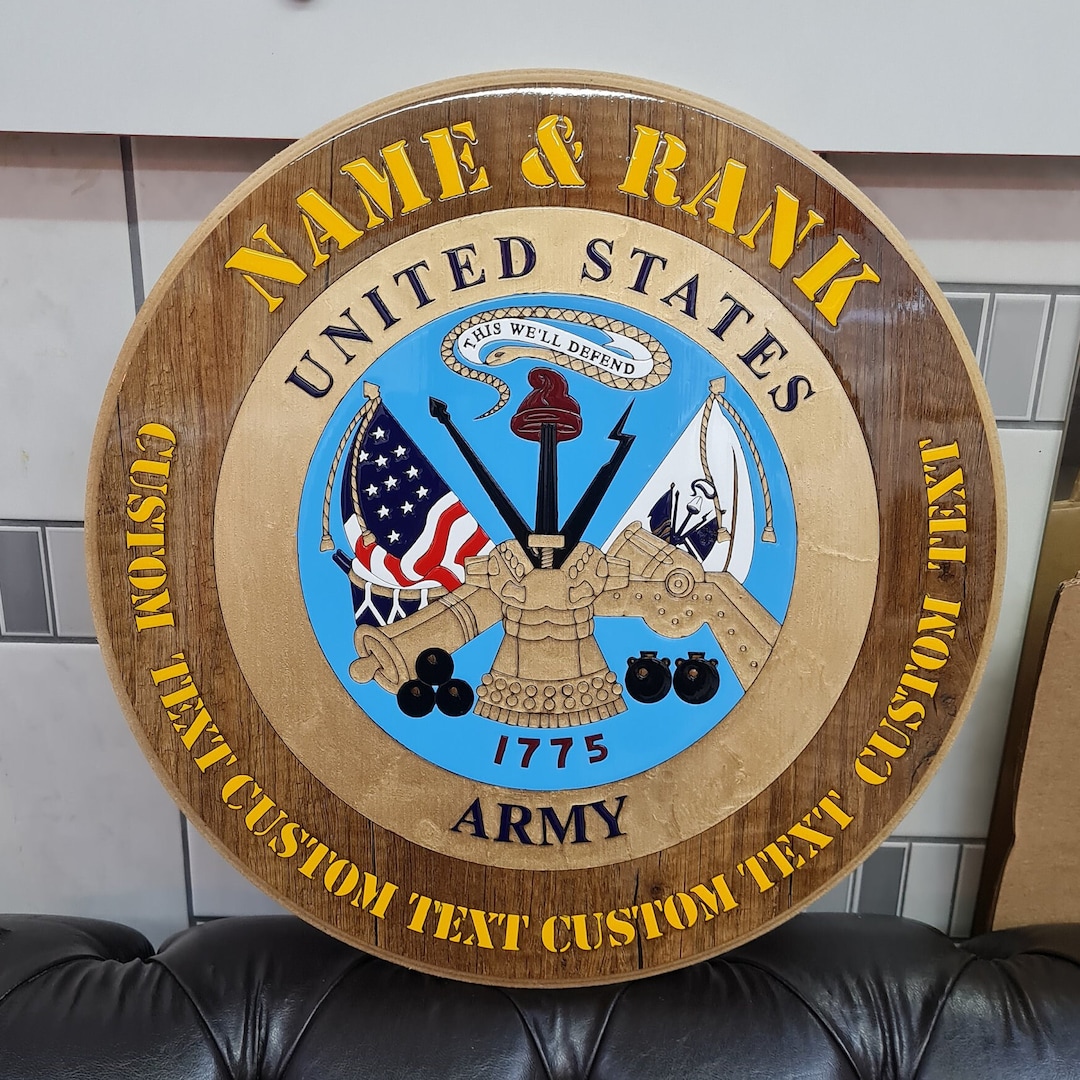 Personalized Army Plaque, Marine Wall Sing, Military Plaque. - Etsy