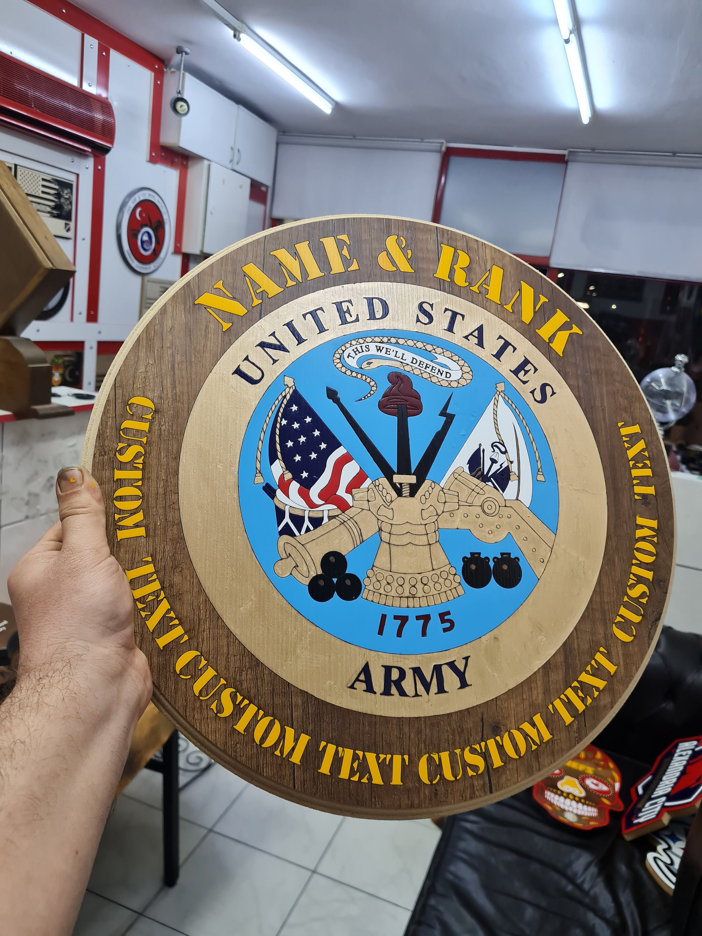 Personalized Army Plaque, Marine Wall Sing, Military Plaque. - Etsy