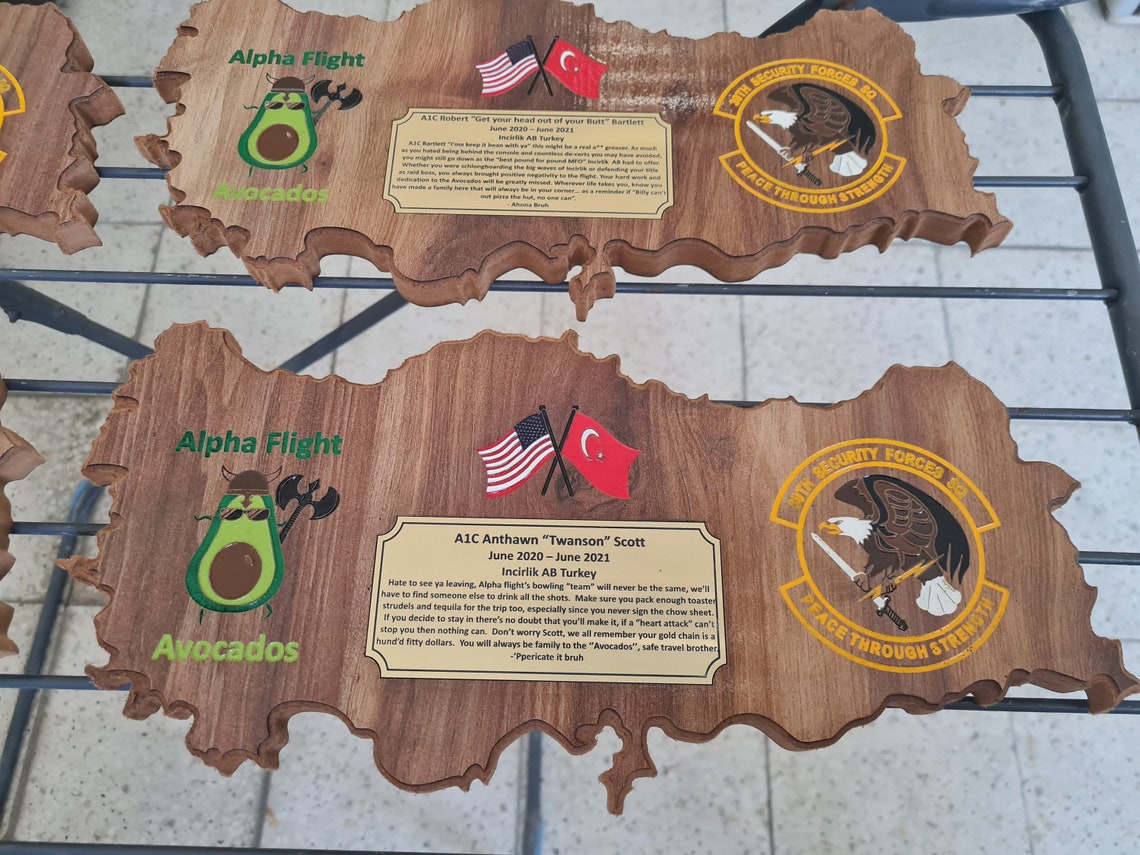 Custom Army and Air Force Memorial Plaques Personalized - Etsy