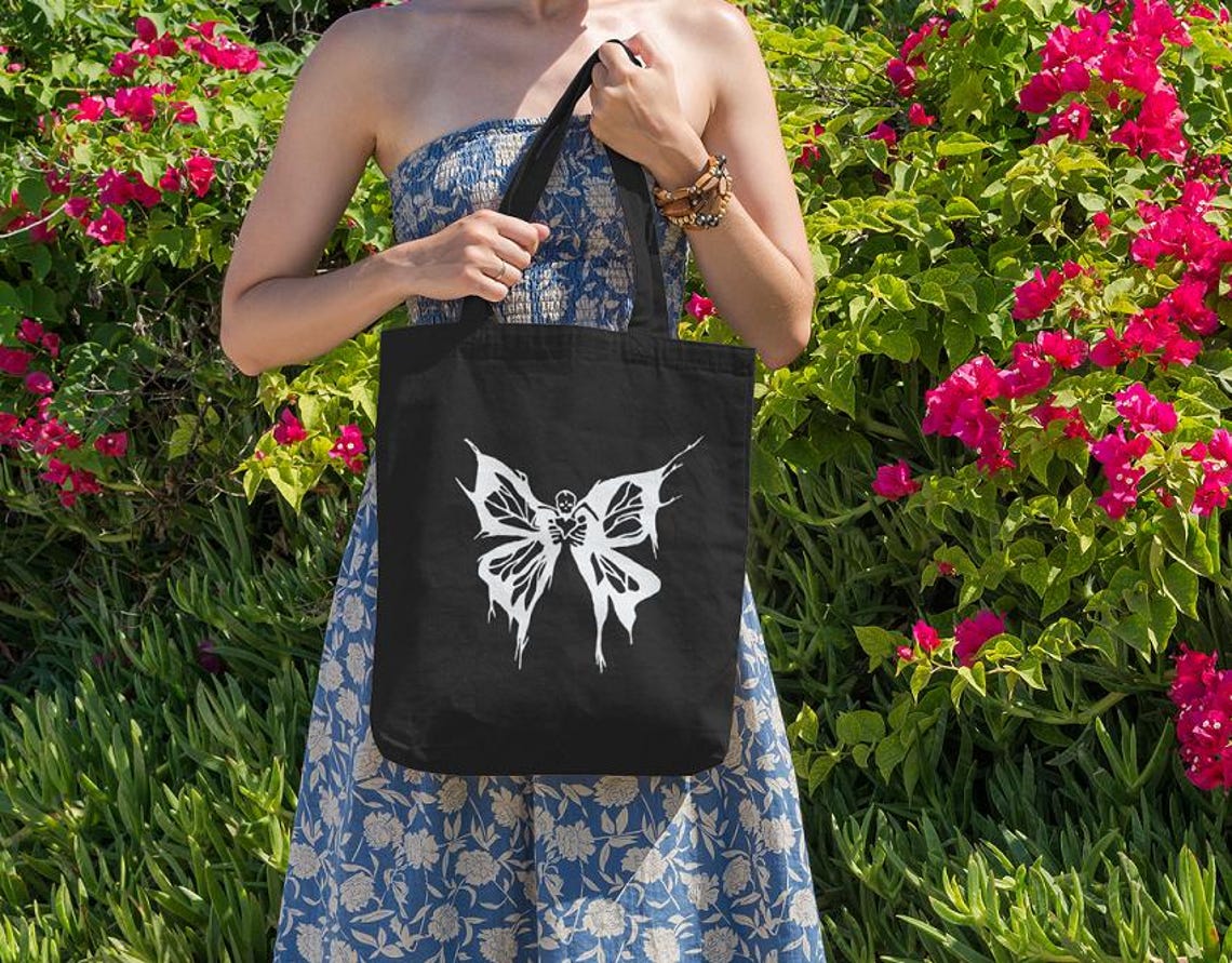 Canvas Tote Bags for Women With Zip and Pocket, Aesthetic College Bag ...