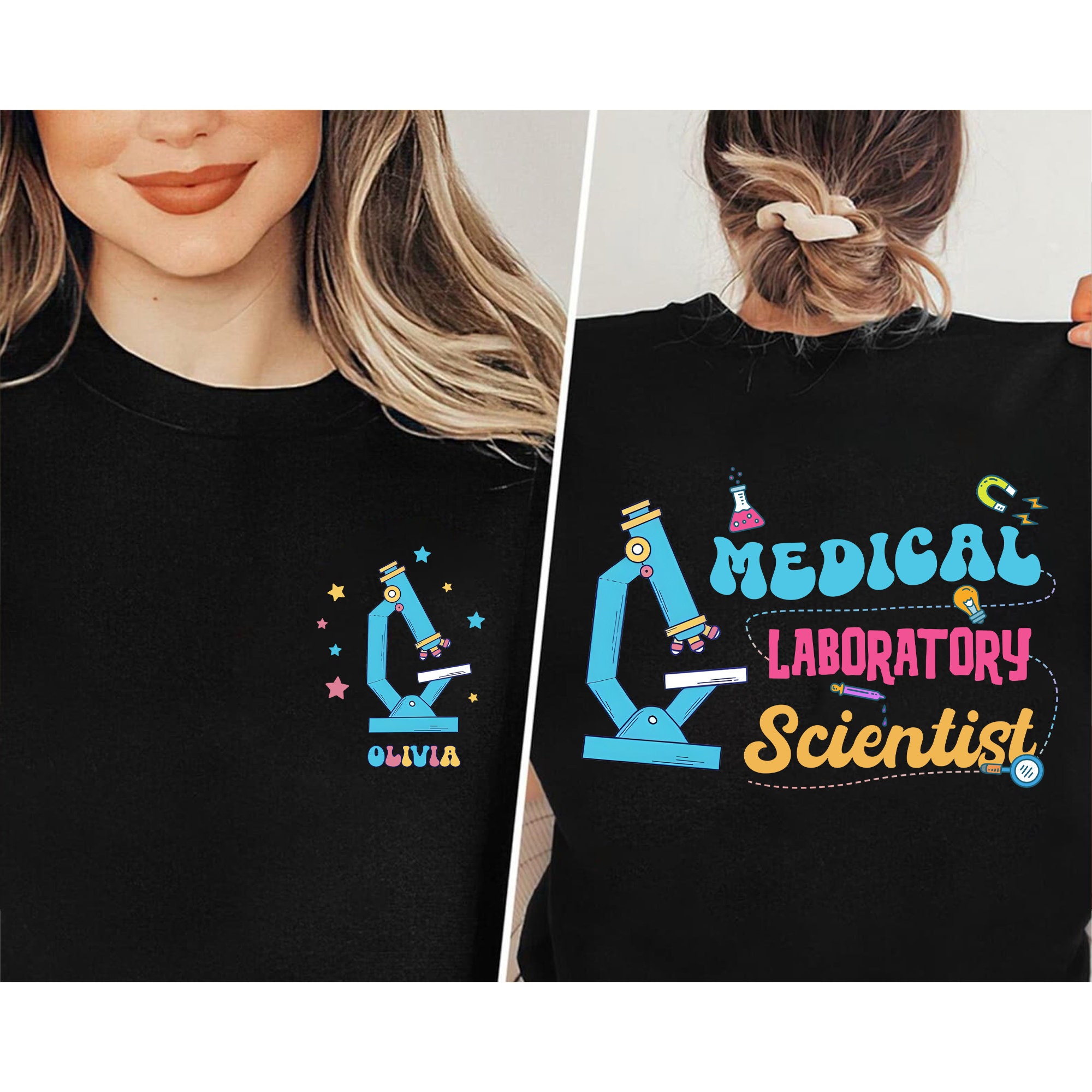 Custom Name Lab Tech Shirt, Medical Lab Science Shirt,med Tech Tee ...