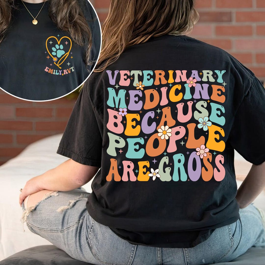 Custom Veterinary Anatomy Shirt, Vet Tech Week Gifts, Vet Receptionist ...