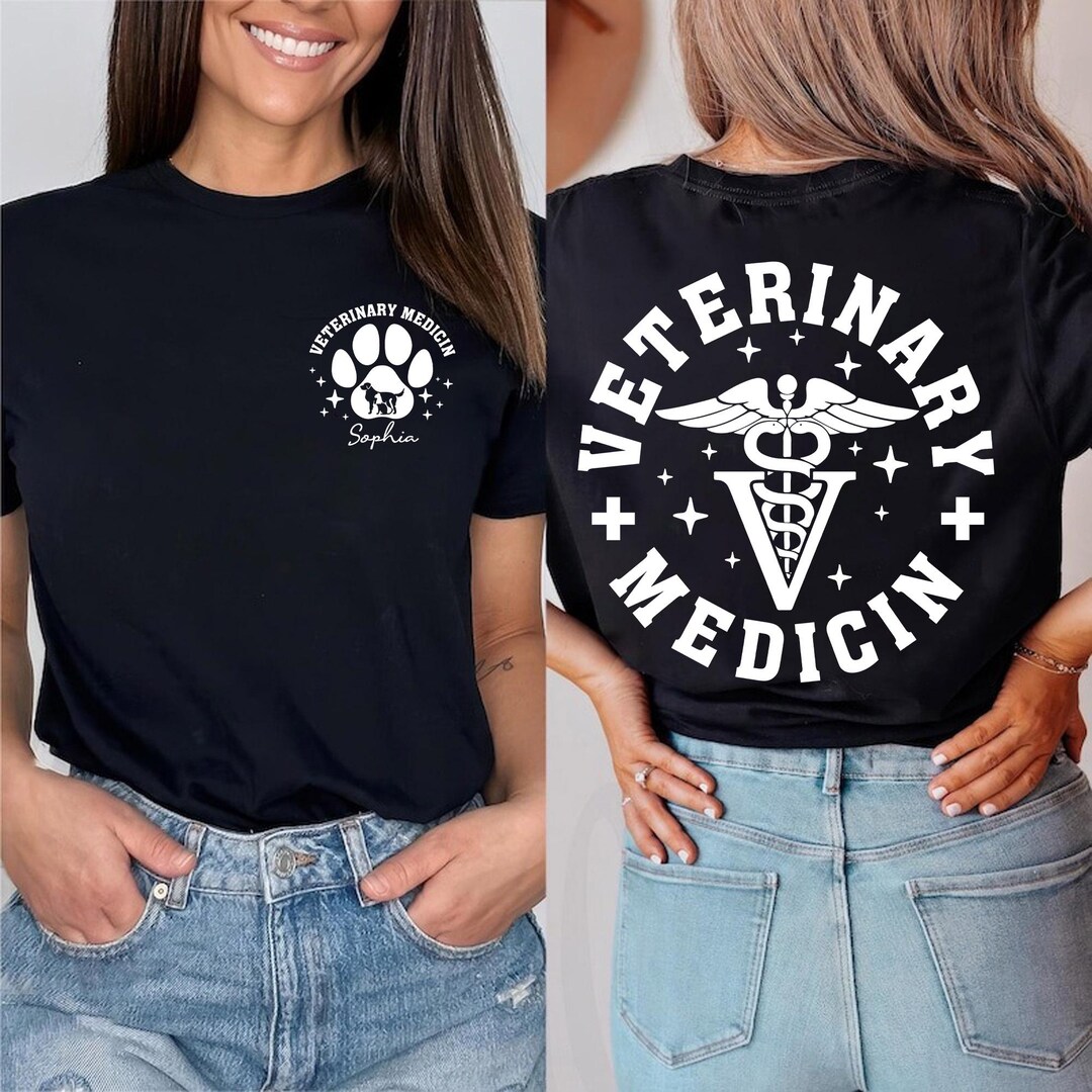 Custom Veterinary Anatomy Shirt, Vet Tech Week Gifts, Vet Receptionist ...
