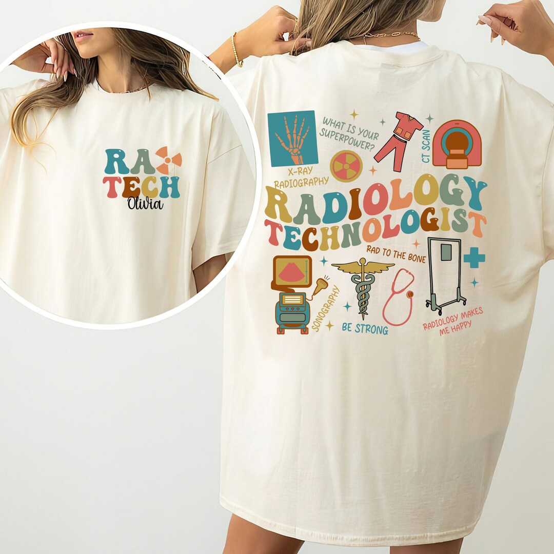 Personalized Radiology Technologist Shirt Rad Tech Shirt Rad Tech Gift ...