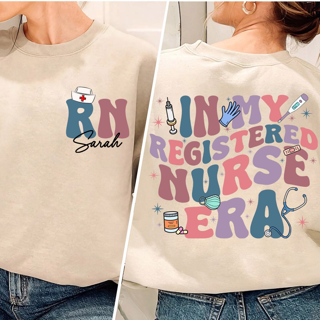 Custom Name RN Shirt, in My Registered Nurse Era Shirt, Customized RN ...