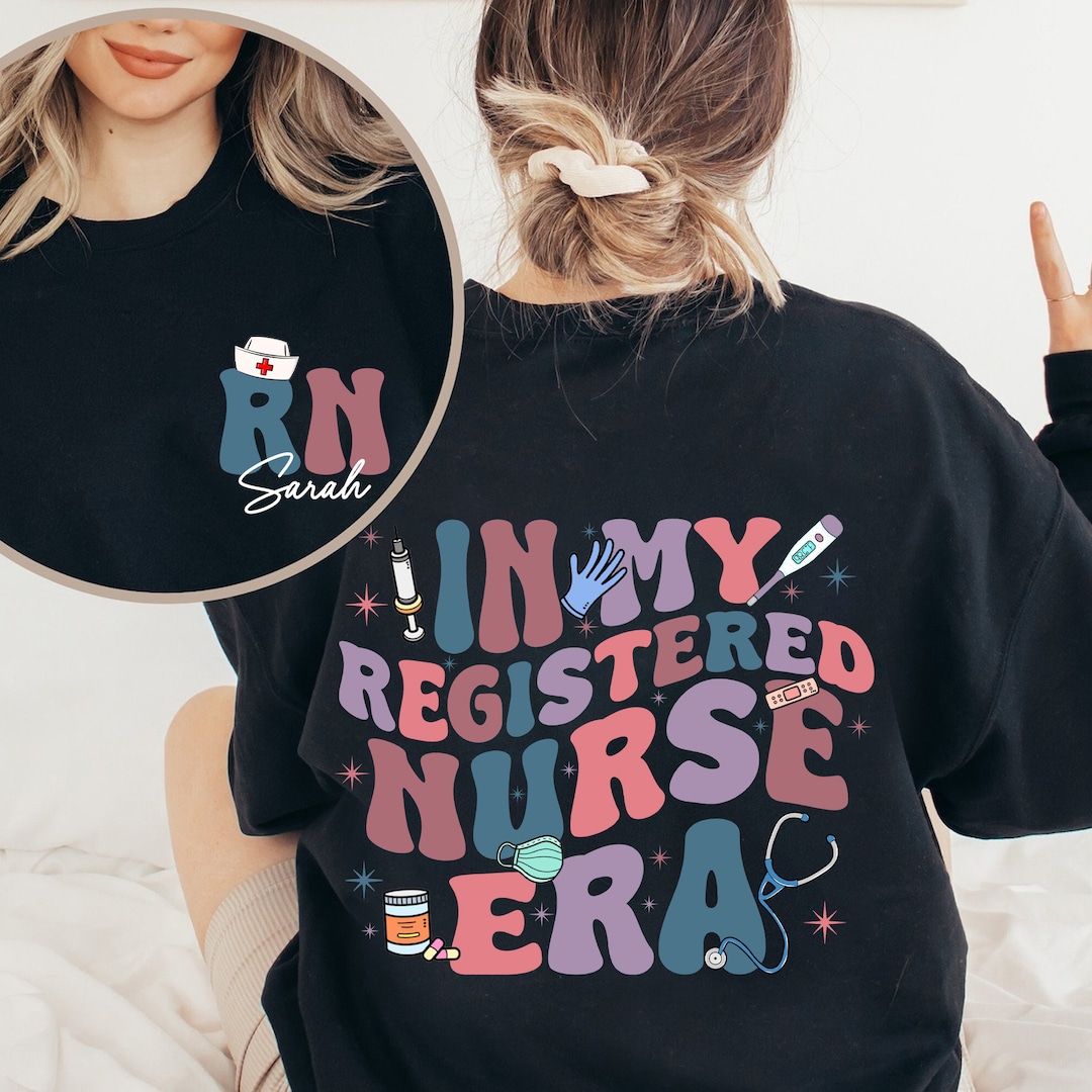 Custom Name RN Shirt, in My Registered Nurse Era Shirt, Customized RN ...