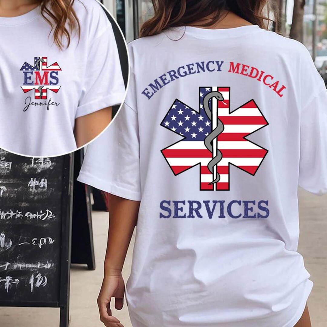 Personalized Paramedic Shirt, EMS Shirt, Paramedic Name Tee, Emergency ...