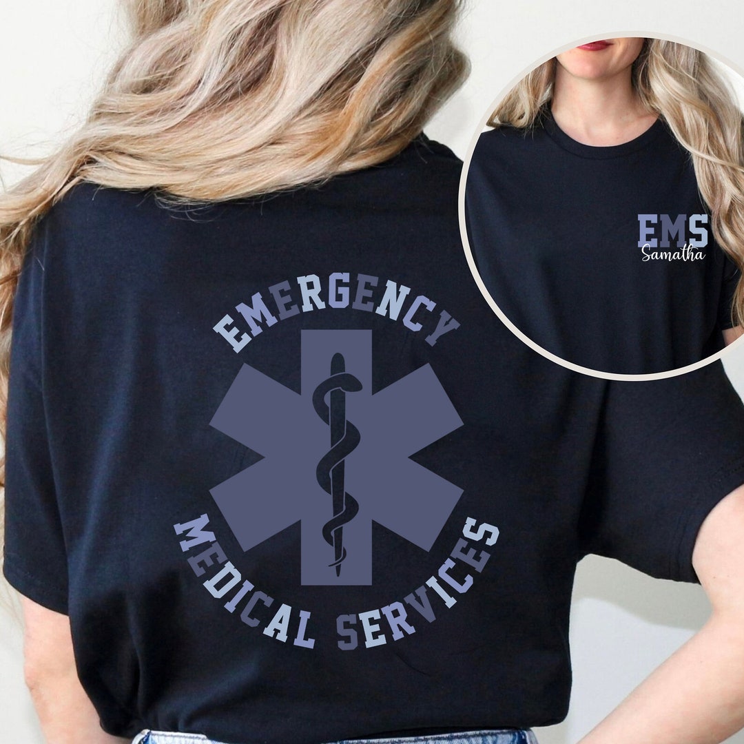 Personalized Paramedic Shirt, EMS Shirt, Paramedic Name Tee, Emergency ...