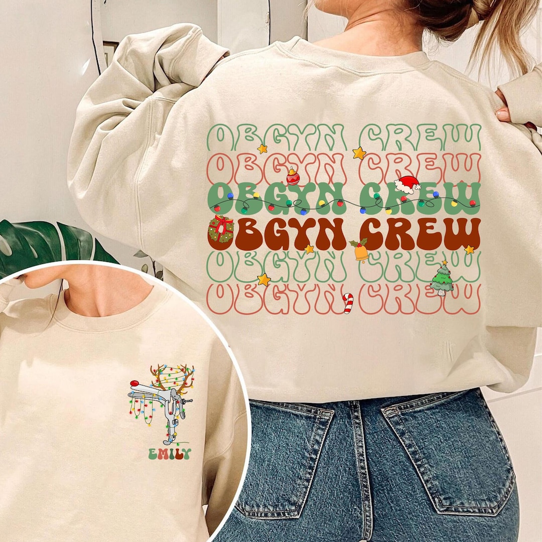 Custom OBGYN T-shirt, Reindeer Speculum Christmas Shirt, Funny OBGYN ...