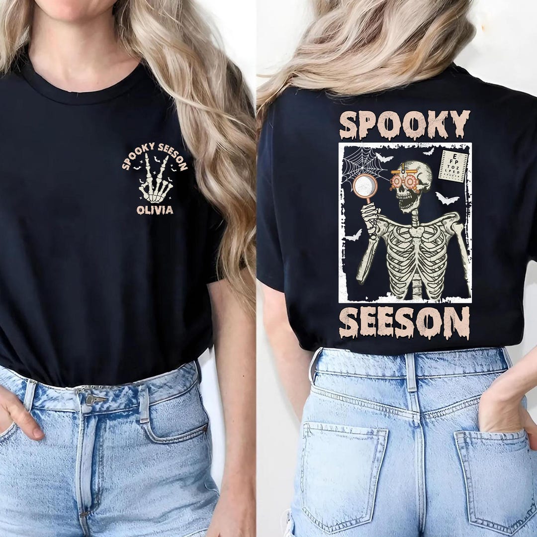 Personalized Optometry Halloween Crew, Spooky Seeson Shirt, Optometrist ...