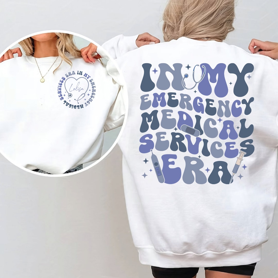 Personalized EMS Shirt, Custom EMS Shirt, Paramedic Pullover, EMS Nurse ...