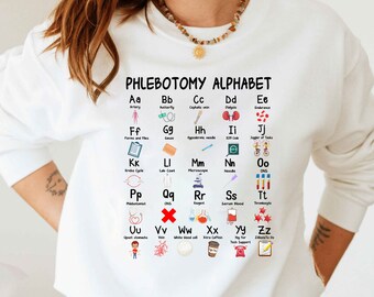 Phlebotomist Nurse Shirts, Phlebotomist Alphabet Shirt, Phleb Abcs ...