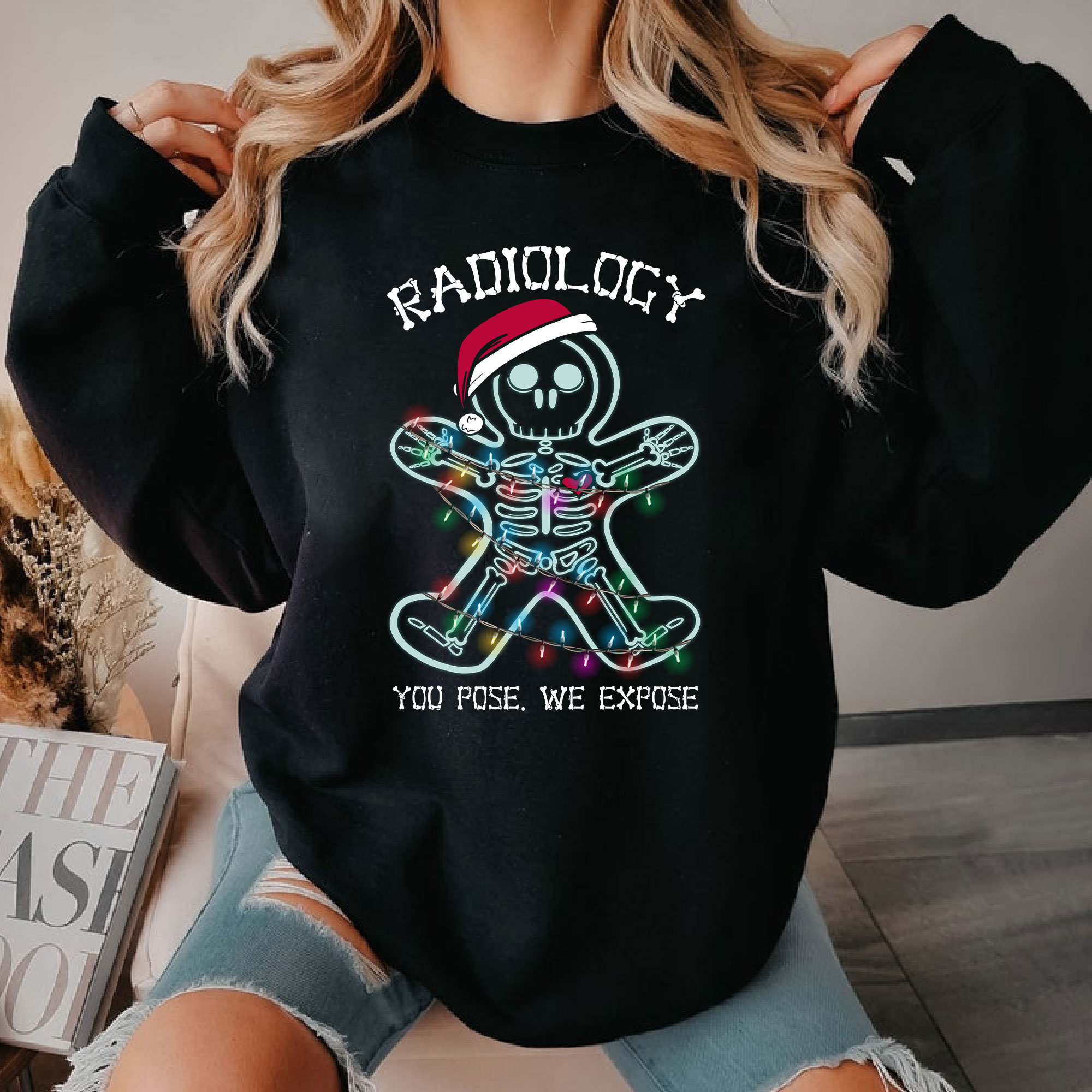 Radiologist Christmas Sweatshirt, Christmas X-ray Gingerbread Man ...