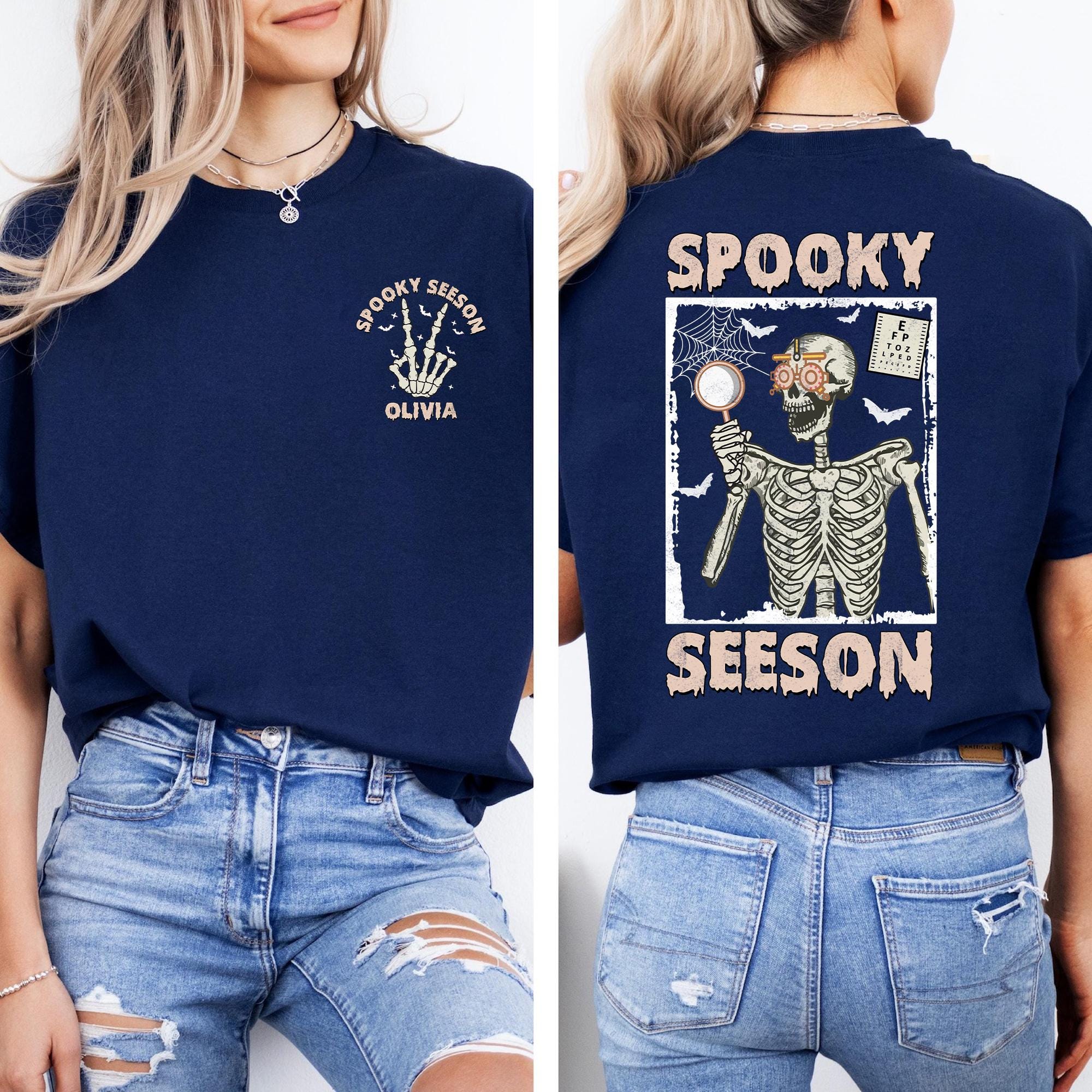 Personalized Optometry Halloween Crew, Spooky Seeson Shirt, Optometrist ...