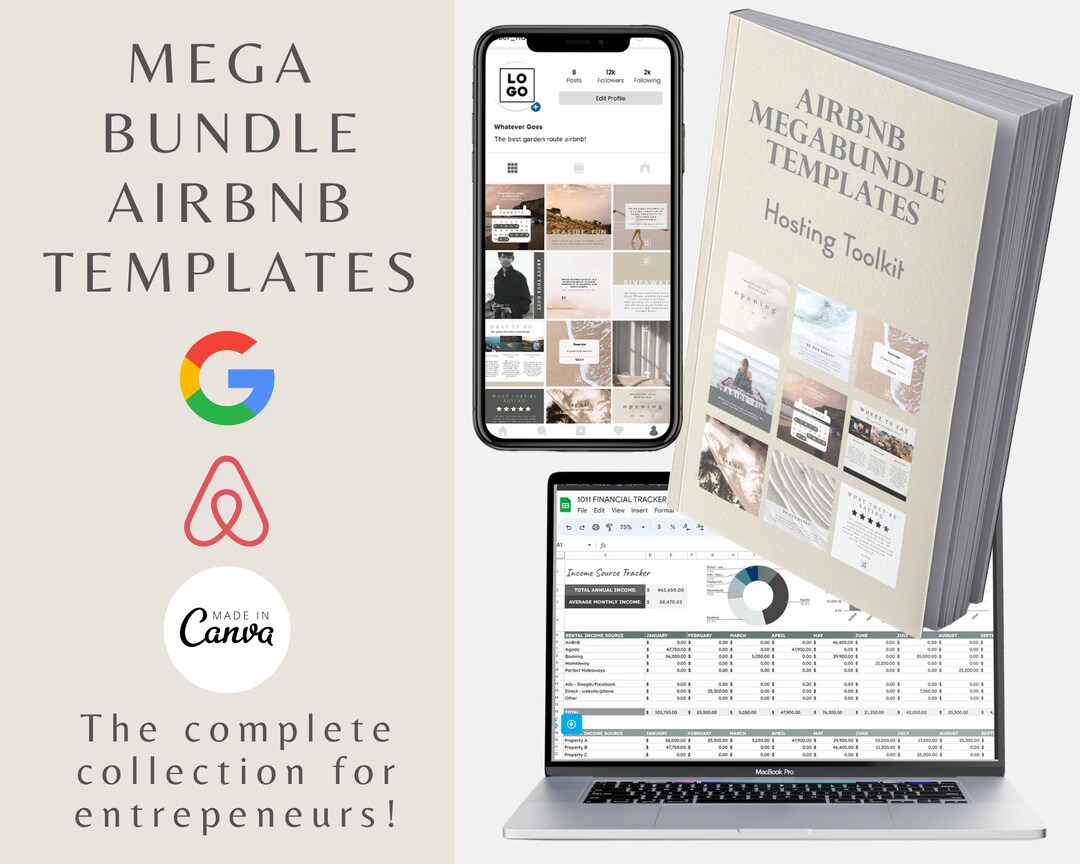 Airbnb Mega Bundle Superhost Ebook House Manual Welcome Book Social ...