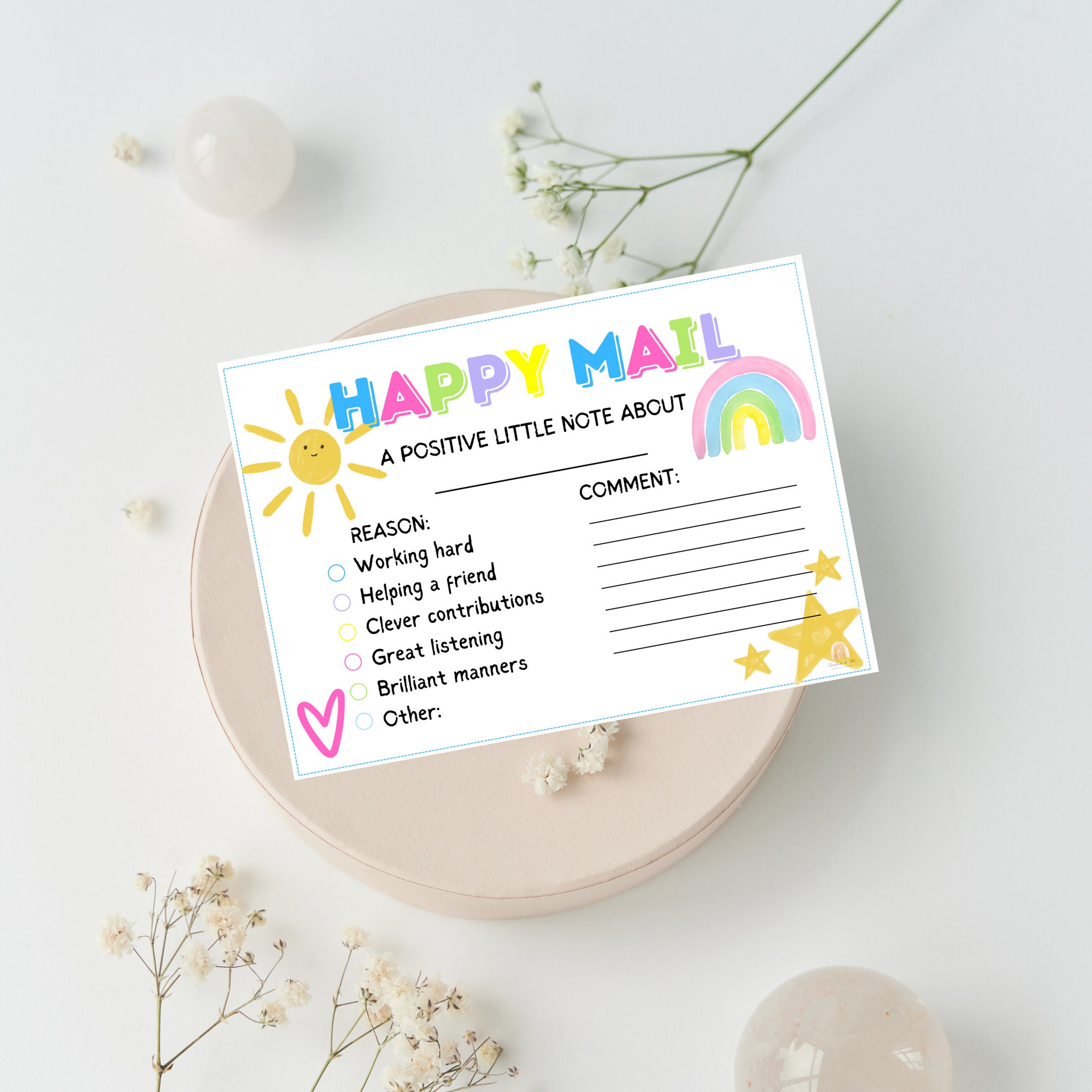 Printable Teacher Mail, Happy Mail, Back to School, Teacher Resources ...