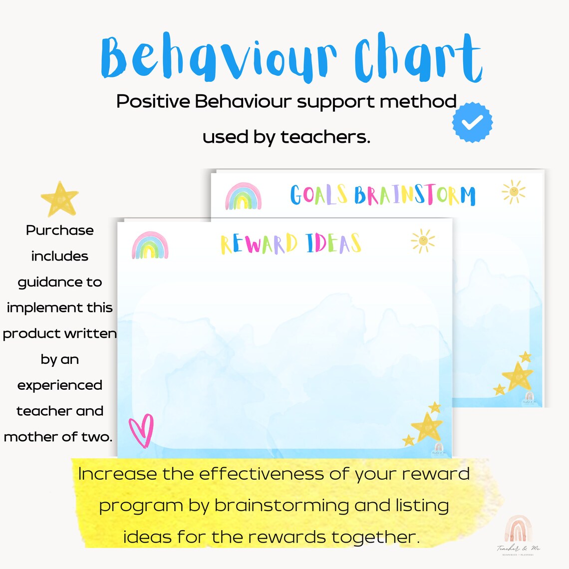 Behaviour Chart for Kids Home Reward Chart Homeschool Reward Chart ...