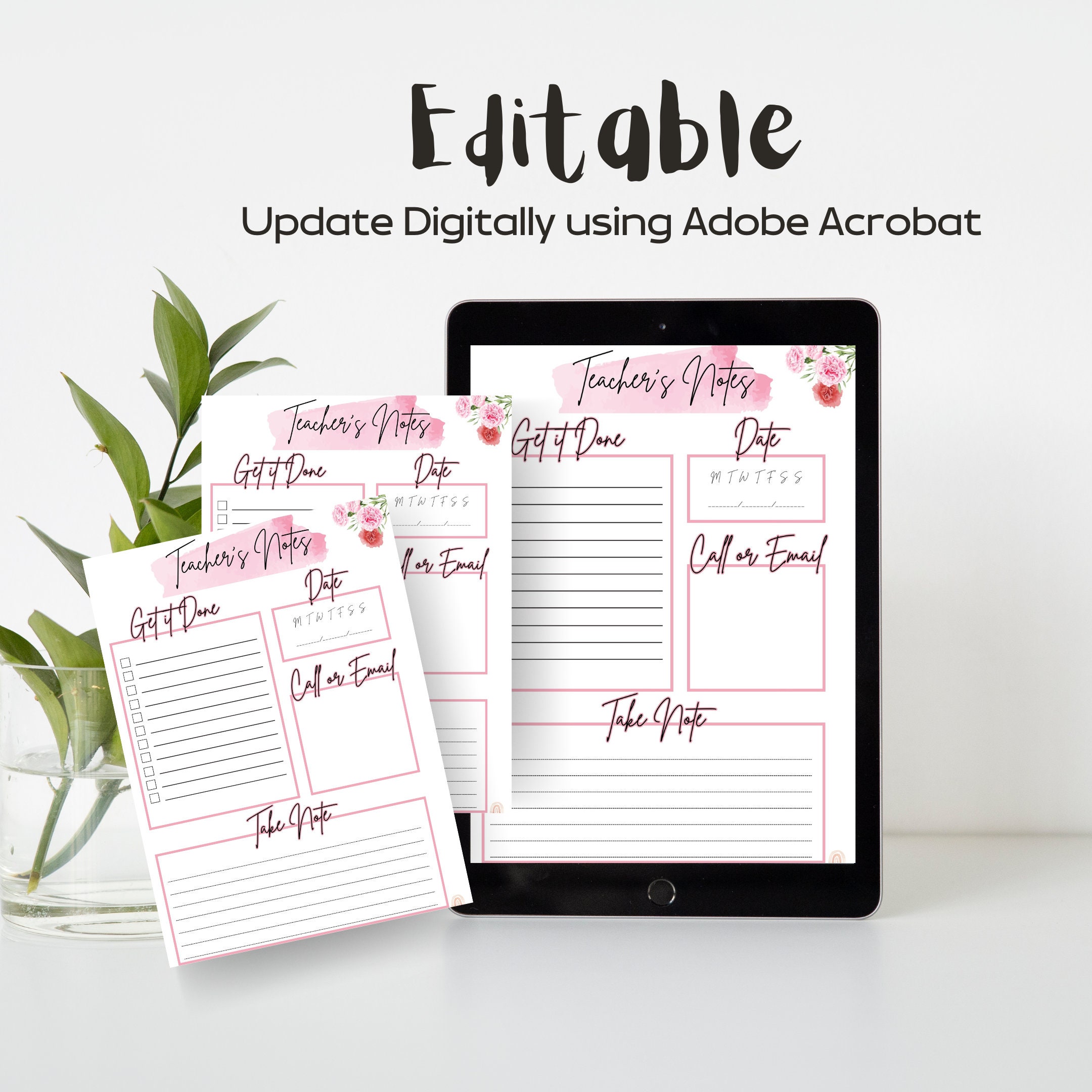 Teacher Notes | Meeting Notes | Parent Meeting Notes | Staff Meeting ...