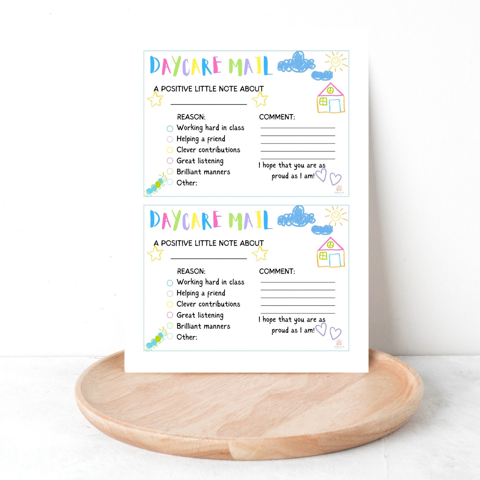 Daycare Teacher Mail, Day-care, Note From Daycare Teacher, Homeschool ...