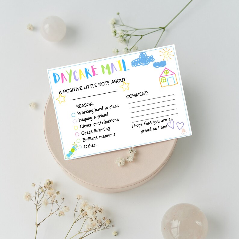 Daycare Teacher Mail, Day-care, Note From Daycare Teacher, Homeschool ...