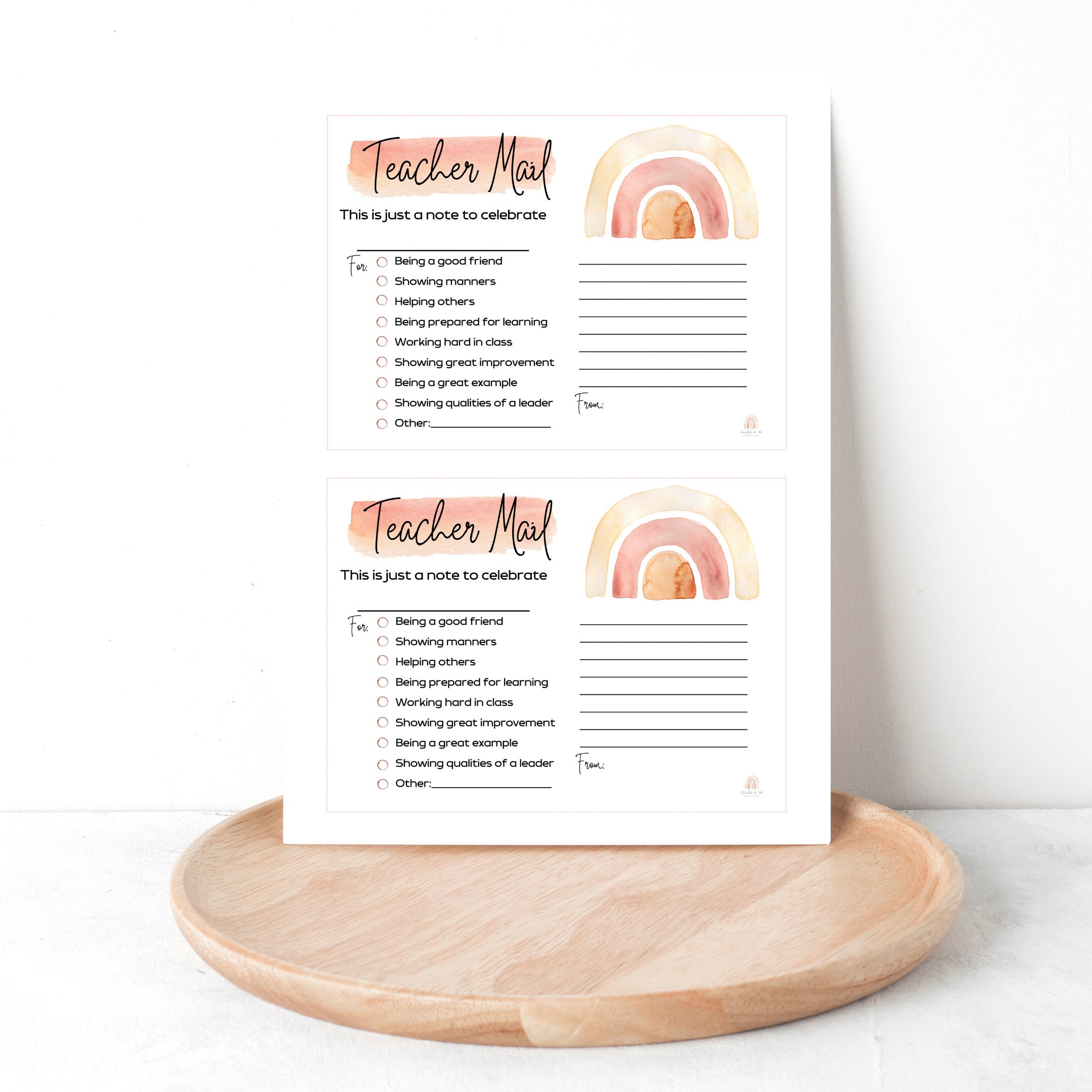Printable Teacher Mail, Boho Theme, Back to School, Teacher Resources ...