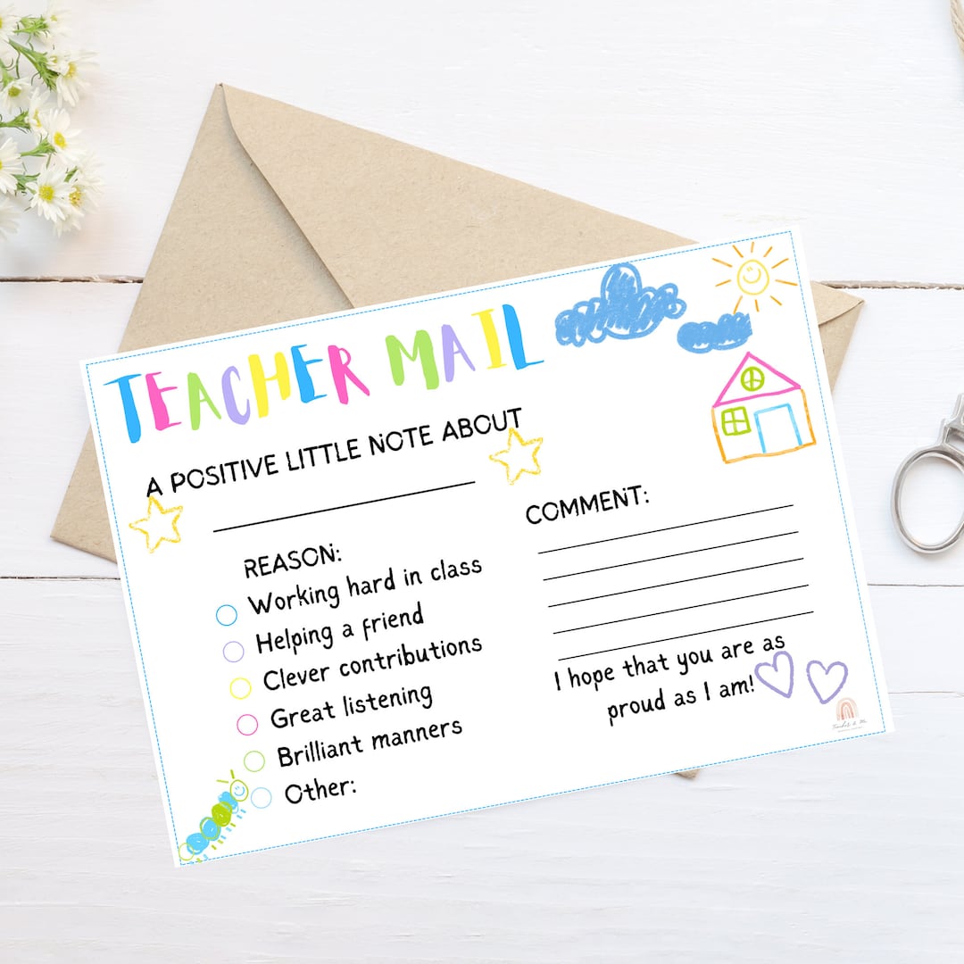 Printable Teacher Mail, Kindy, Pre-primary, Back to School, Teacher ...