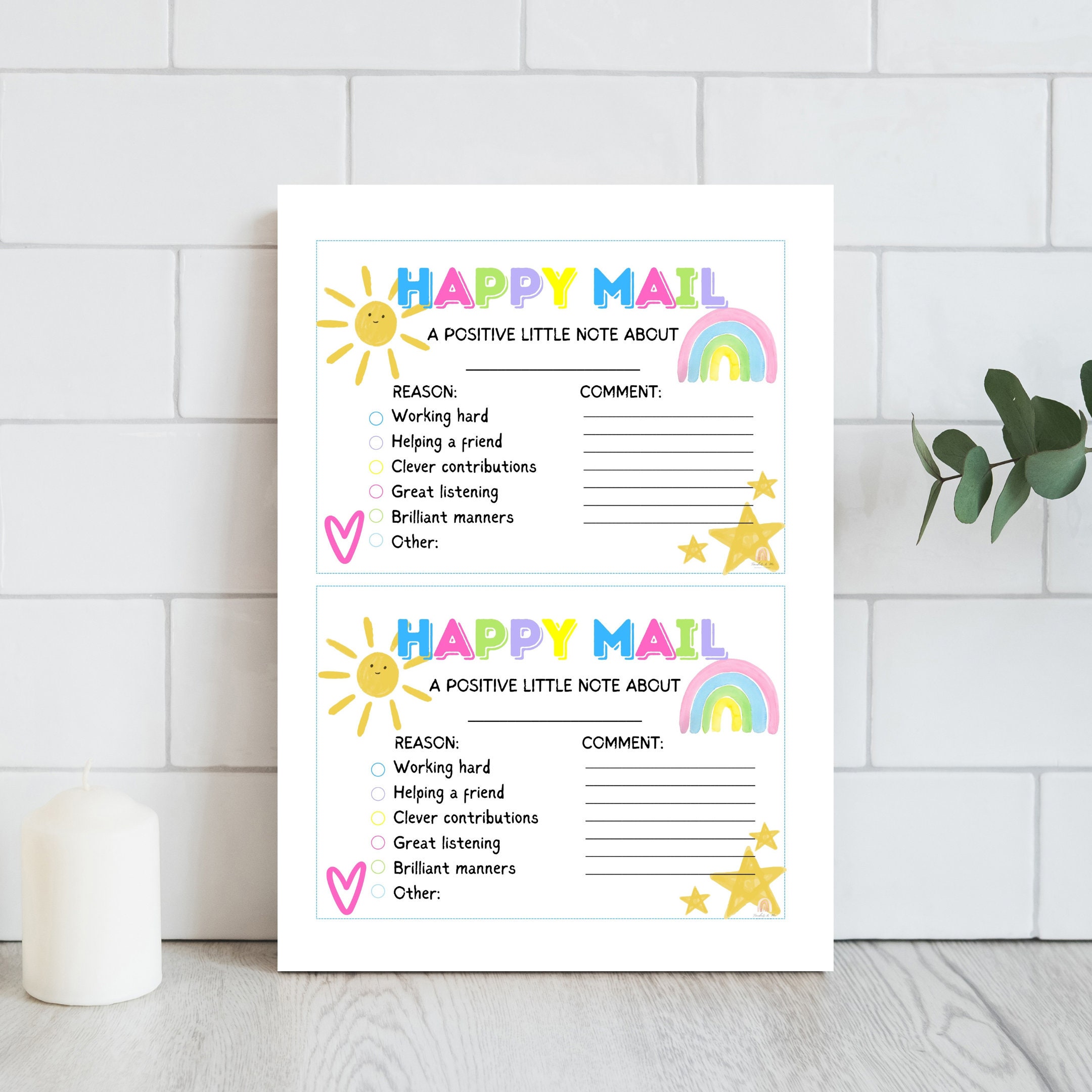Printable Teacher Mail, Happy Mail, Back to School, Teacher Resources ...