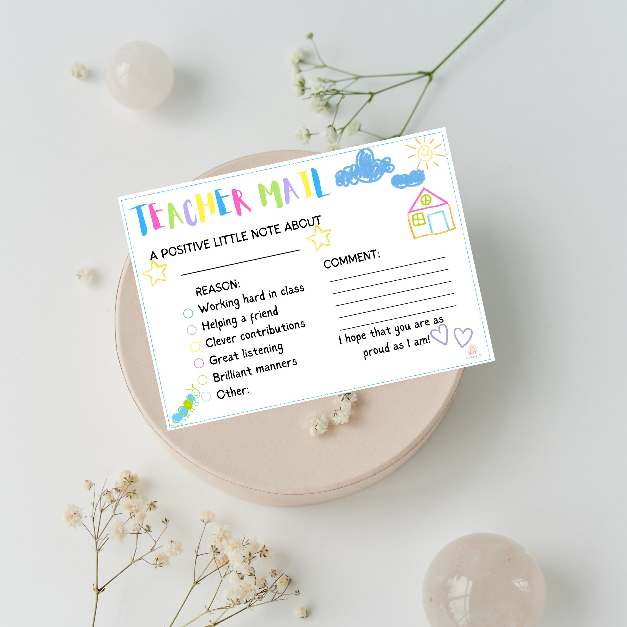 Printable Teacher Mail, Kindy, Pre-primary, Back to School, Teacher ...