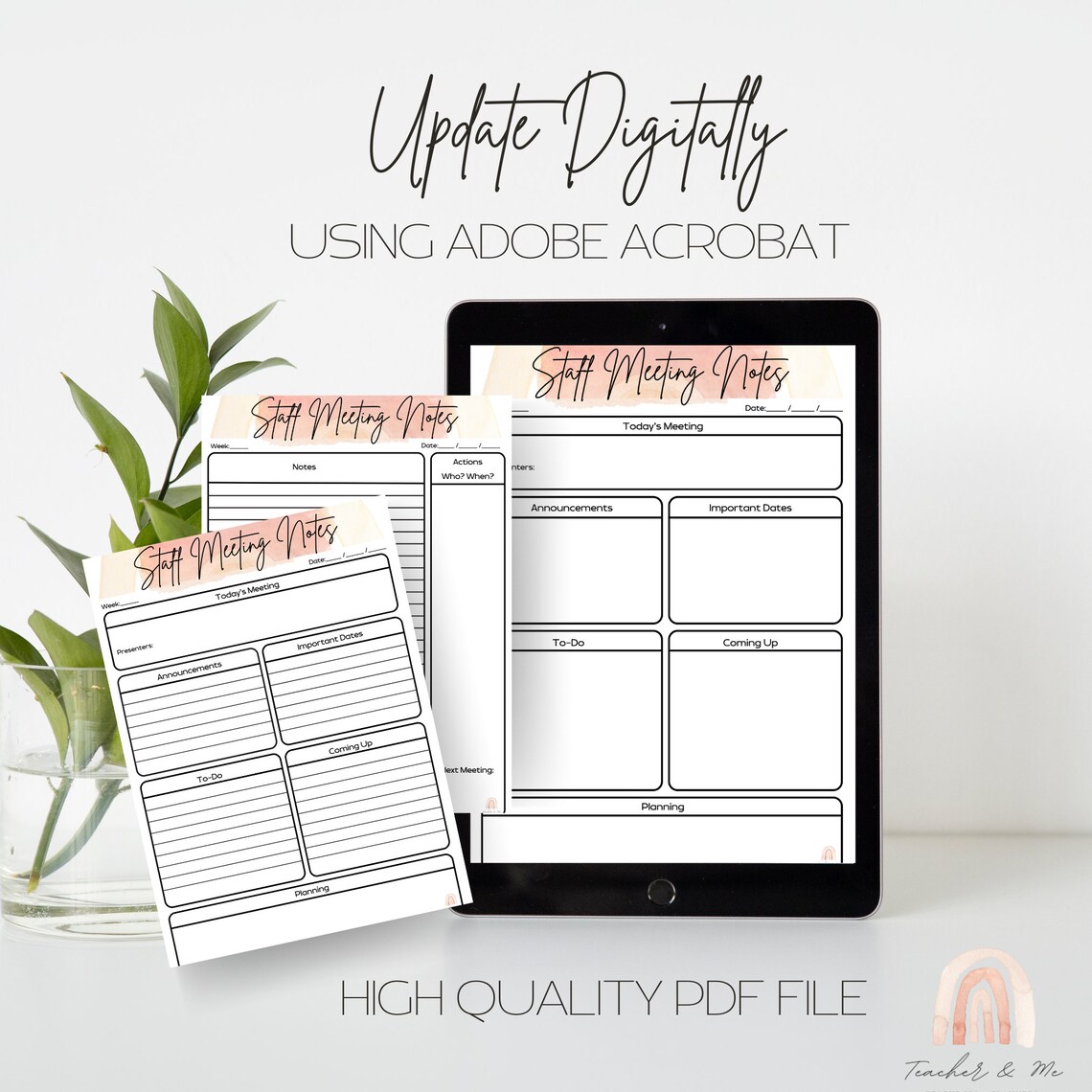 Teacher Meeting Notes | Staff Meeting Notes | Meeting Notes | to Do ...