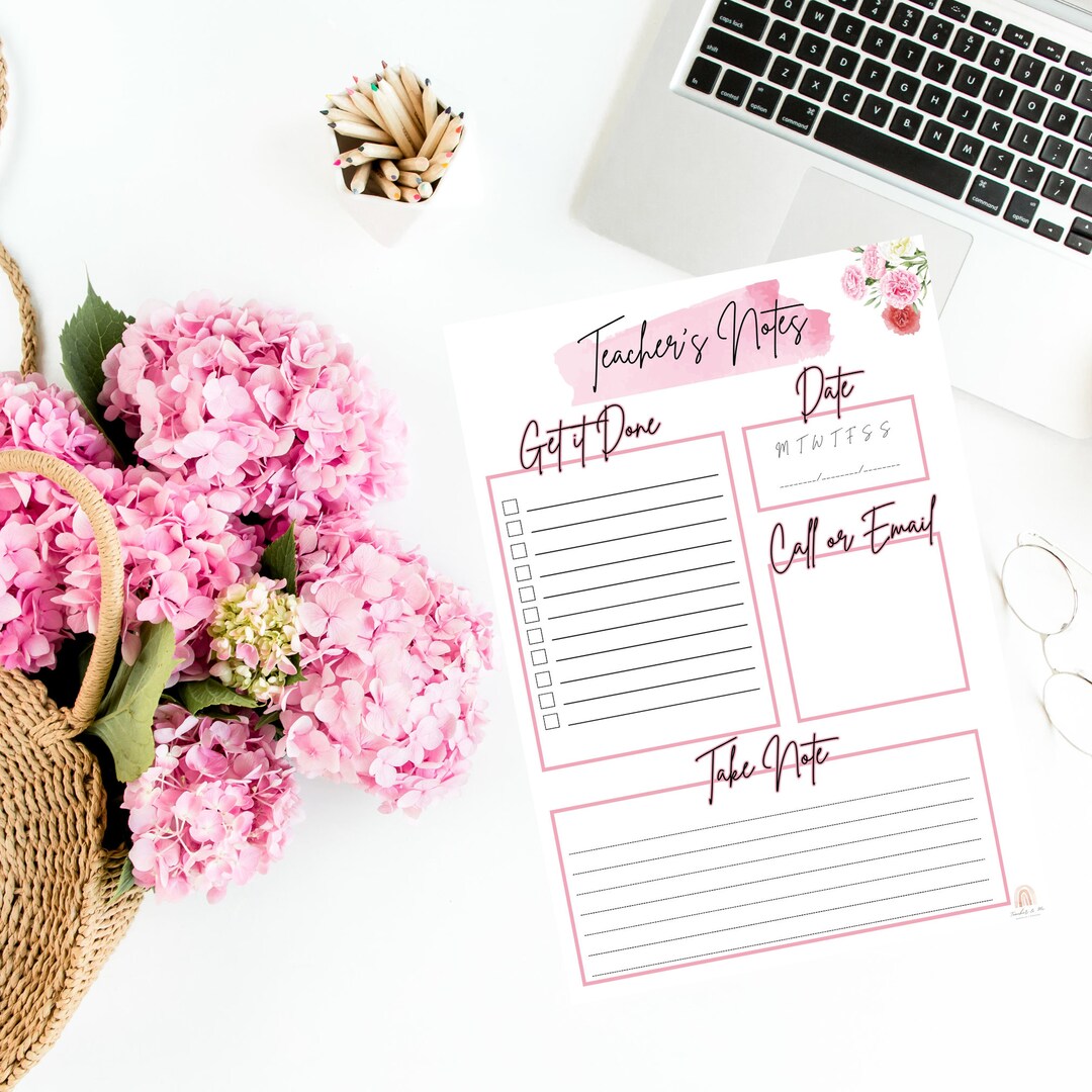 Teacher Notes | Meeting Notes | Parent Meeting Notes | Staff Meeting ...