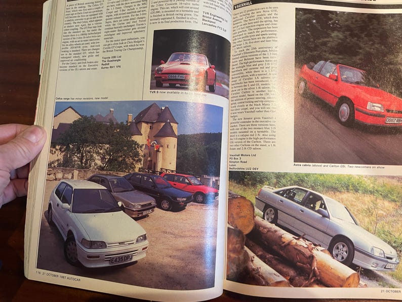 Vintage Autocar Magazine – Full Motorfair Show Guide (21 October 1987 ...
