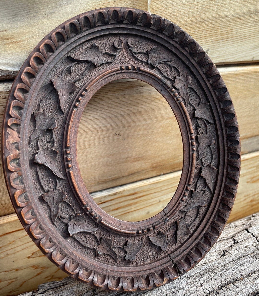 Hand Carved Wooden Victorian Picture Frame, C1890's 15cm Tall - Etsy