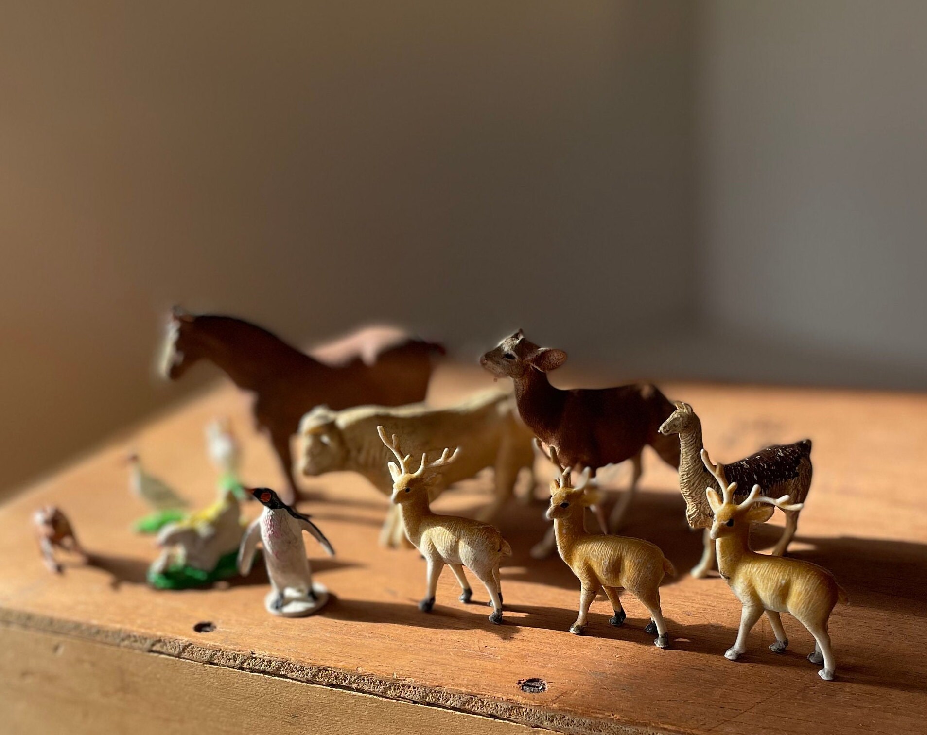 A Collection of 1970's Plastic Animals A Britains Ltd England Horse ...