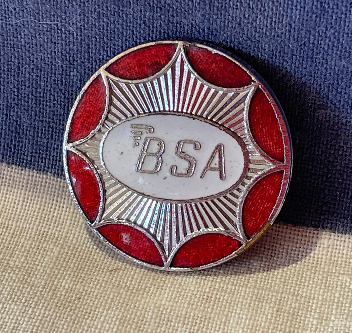 A Vintage Enamel BSA Motorbikes/motorcycle Badge 26mm Diameter - Etsy UK