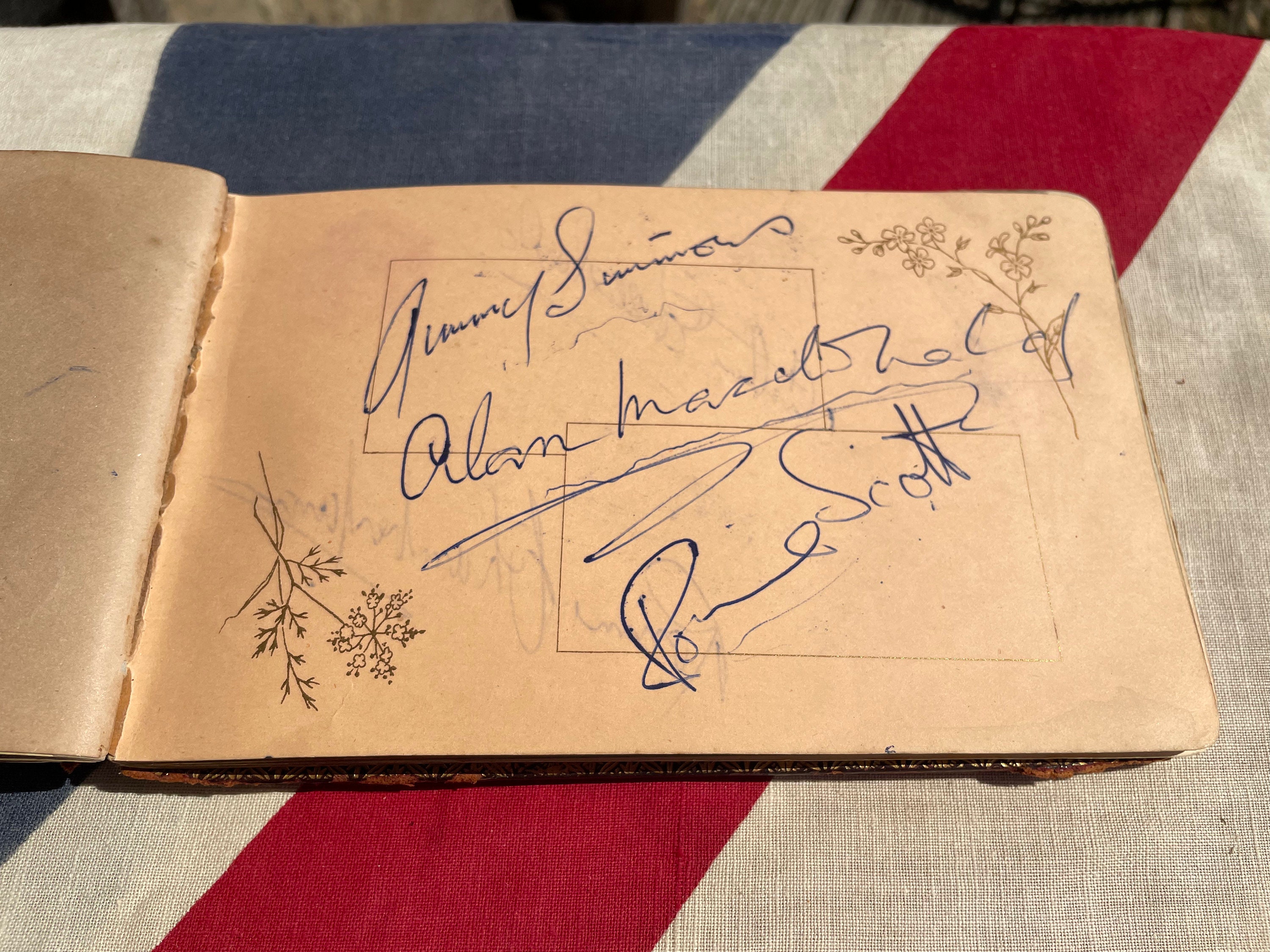 Very Rare Autograph Book Collection From 1899 to 1960's anecdotes of ...