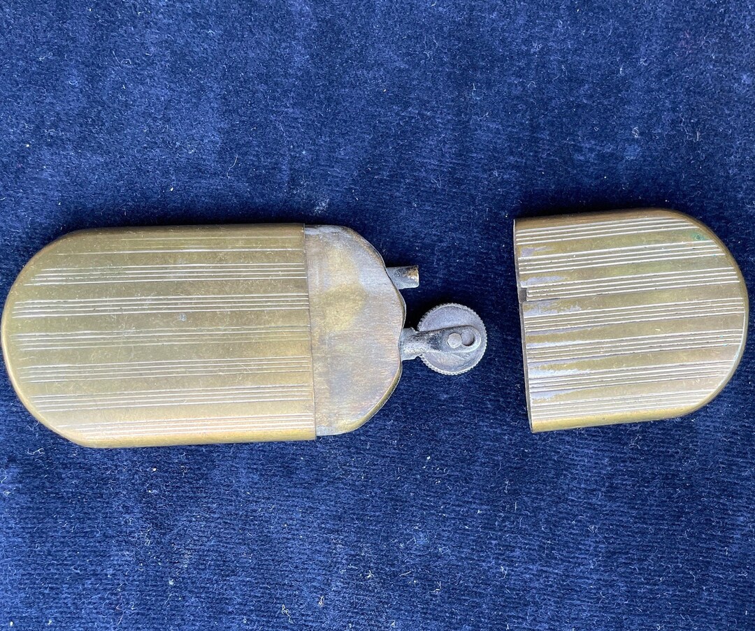 Antique French Brass Petrol Lighter C1940's 7cm Long - Etsy