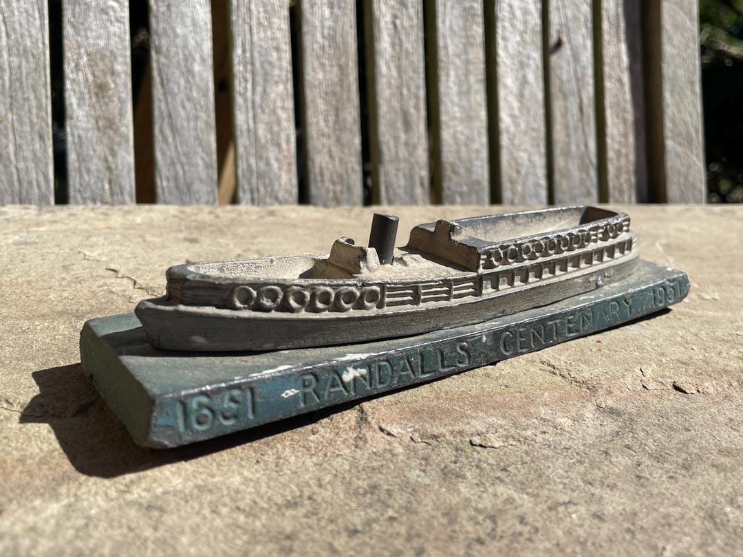Randalls Centenary 1651–1951 Cast Metal Ship Model – Heavy Vintage Desk ...