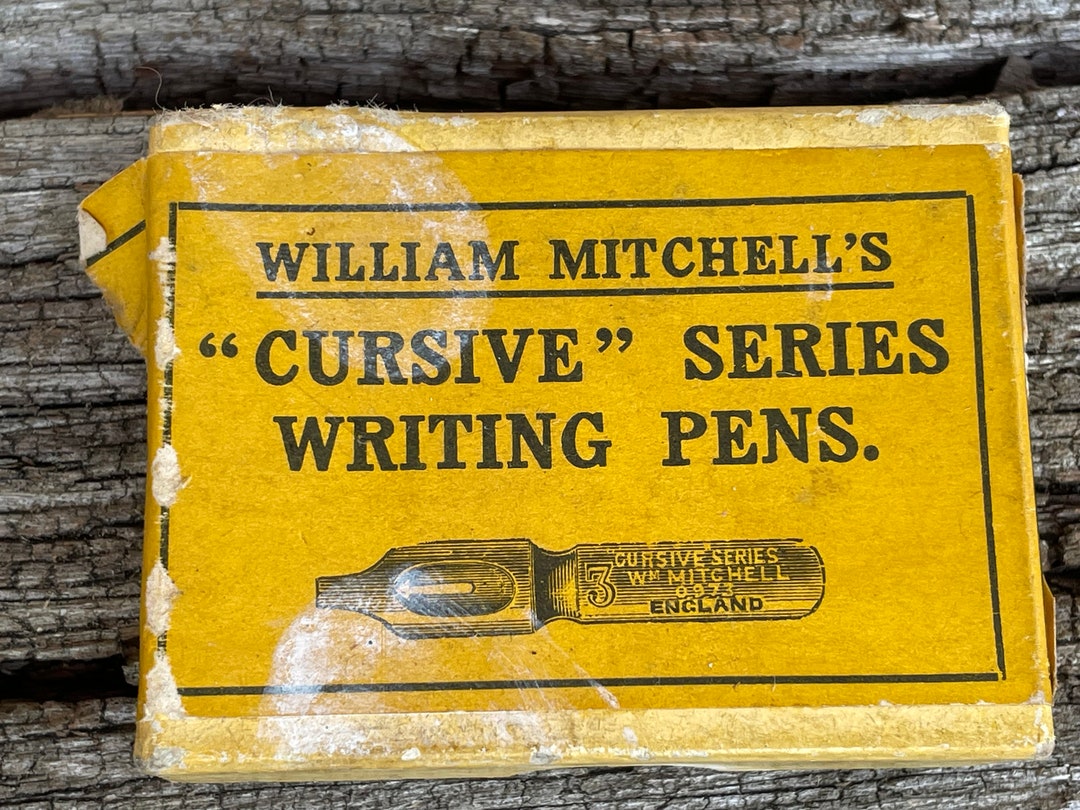 Vintage William Mitchell Cursive Series Pen Nibs - Size 3 - Etsy