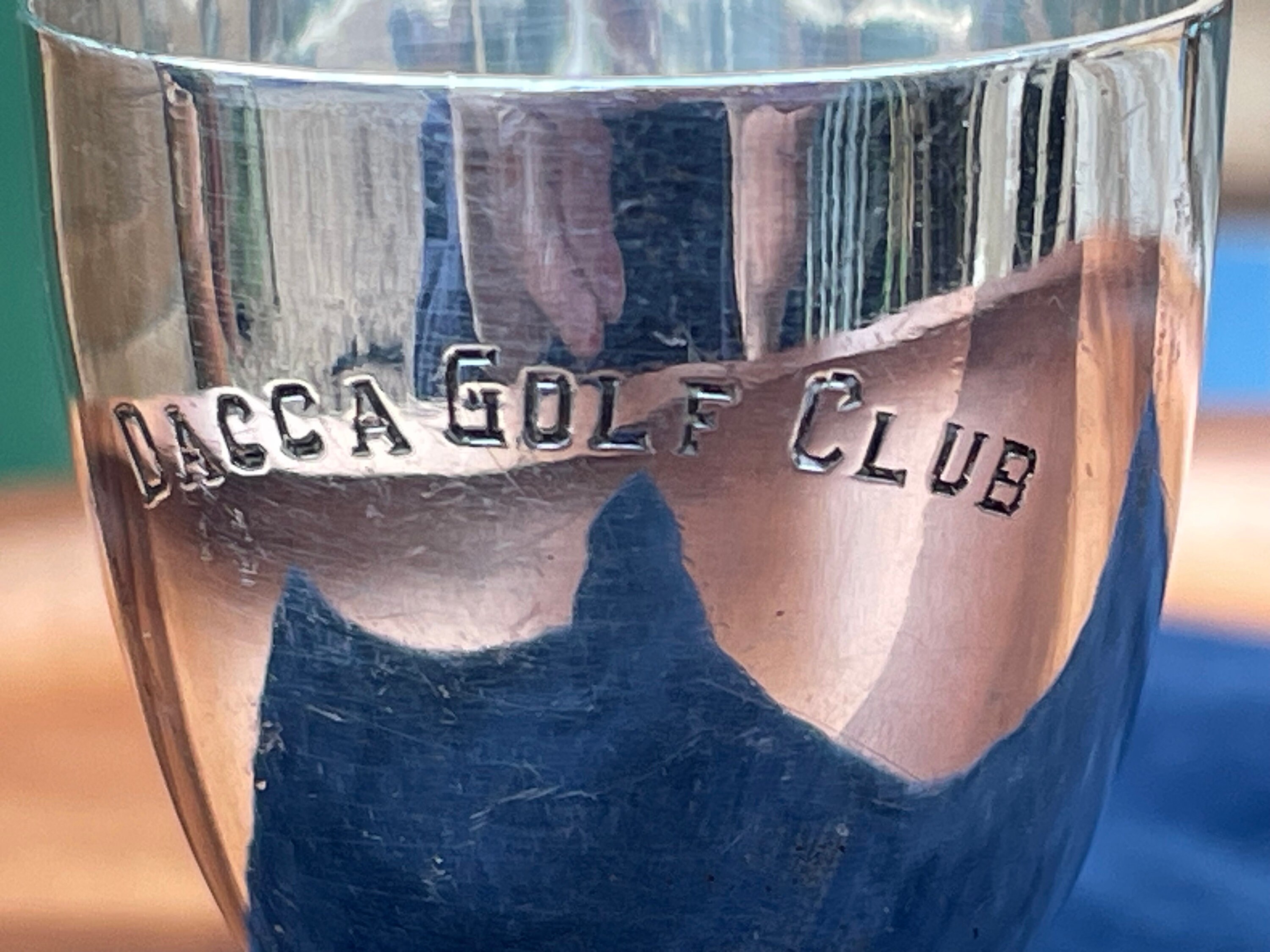 A Small Anglo Indian Colonial Sterling Silver Trophy Engraved DACCA ...